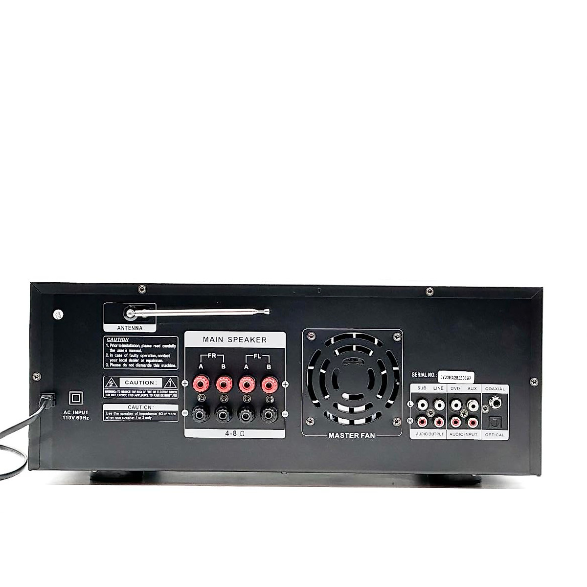 Martin Ranger MA2500DSP 1500W Professional Karaoke Amplifier Bluetooth, USB/SD MP3Player with New Built-in DSP Effect Digital Processor