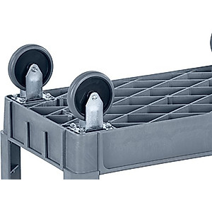 Carlisle FoodService Products UC401823 Bin Top Utility / Service Cart, 500 Pound Capacity, 40" x 17" x 33 Inch (L x W x H), Gray