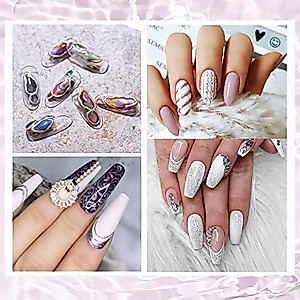 U-Shinein 8ml Metallic Painting Gel, Silver Painted Nail Polish, 3D Metal Painting Drawing Mirror Nail Gel Polish Glossy Soak Off UV/LED DIY Nail Art Manicure
