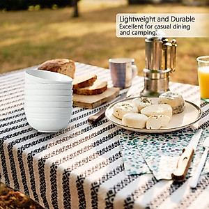 【Set Of 6】Unbreakable Cereal Bowls, 25 OZ Wheat Straw Bowls Microwave and Dishwasher Safe BPA-Free Eco-Friendly Bowl Beige Color for Cereal, Serving ,Soup, Oatmeal, Pasta and Salad（NOT CERAMIC）