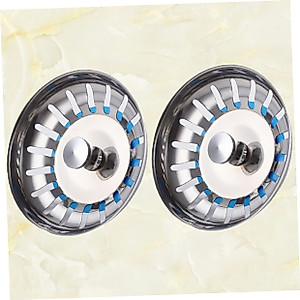 Uonlytech 6 Pcs Bathtub Drain Cover Strainer Cover Sink Drain Stopper Bath Tub Filter Bathroom Strainers for Kitchen Sink Strainer Basket Kitchen Drains Strainers Dish Basin Net