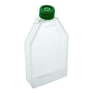 Celltreat 229351 Tissue Culture Treated Flask, Vent Cap, Sterile, 600mL Capacity, 182cm2 Size (Case of 40)