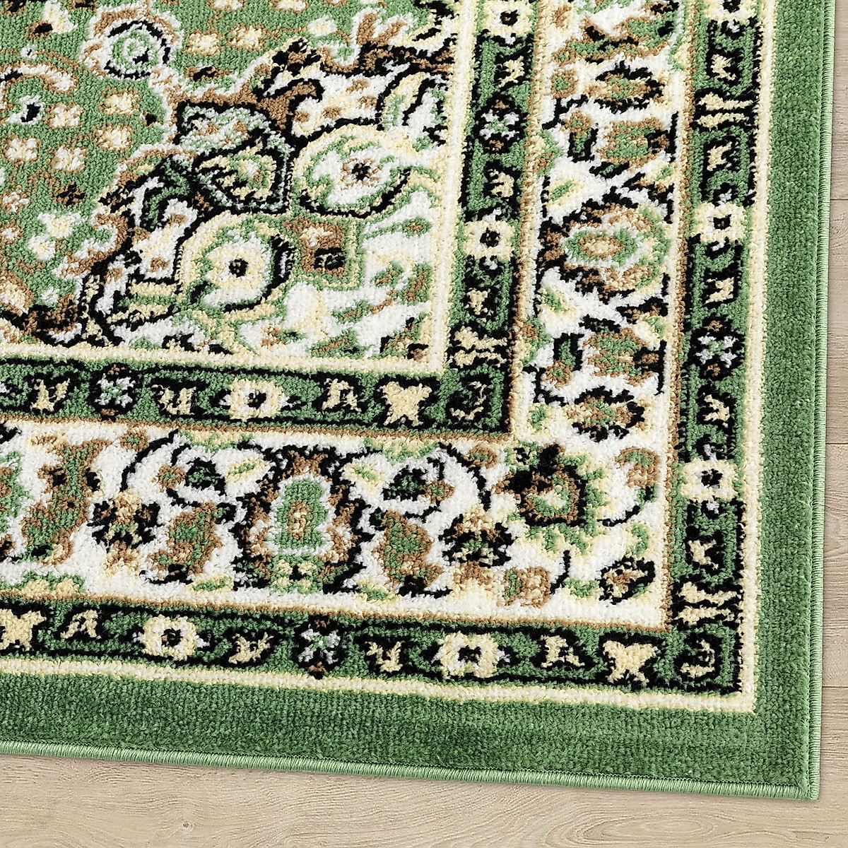 Antep Rugs Oriental 8x10 Traditional Medallion Indoor Area Rug Siesta (Green Beige, 7'10" x 10')