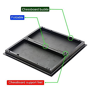 QuadPro Magnetic Travel Checkers Board Game Set with Folding Board Family Educational Toys for Kids and Adults