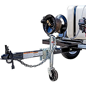 SIMPSON Cleaning 95000 Mobile Trailer 3200 PSI Cold Water Gas Pressure Washer System, 2.8 GPM, Honda Engine, Includes Spray Gun and Wand, 5 QC Nozzle Tips, Monster Series 3/8-in. x 50-ft. Hose