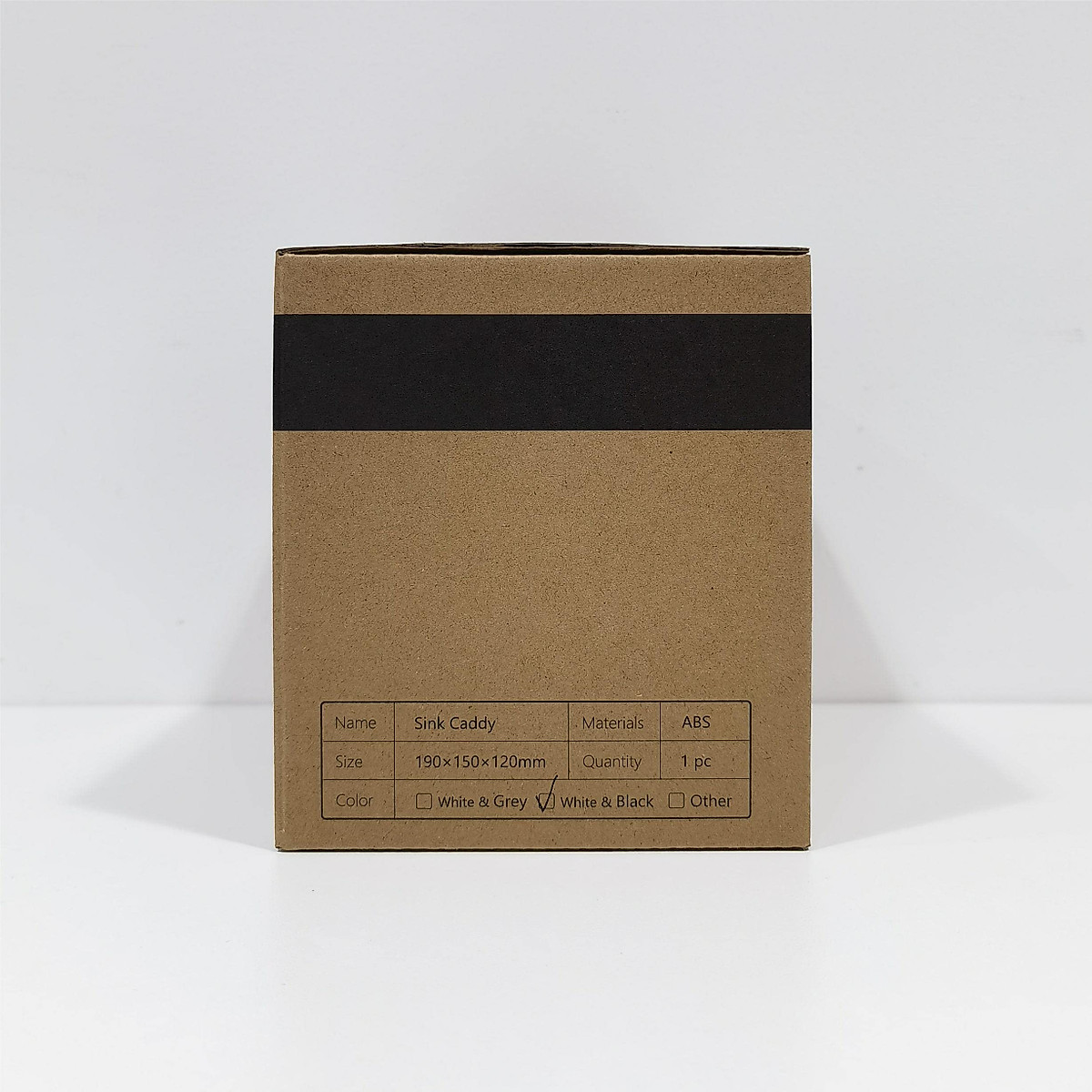 YOHOM Kitchen Sink Caddy Sponge Holder Organizer Brush Holder 2-in-1 Sinkware Caddy with Sink Drain Tray for Kitchen Dish Sponge Holder with 4 Adjustable Divider