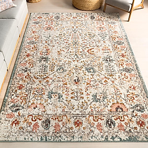 nuLOOM Lenore Vintage Floral Area Rug - 5x8 Area Rug Transitional Beige/Multicolor Rugs for Living Room, Bedroom, Dining Room, Hallway, Kitchen