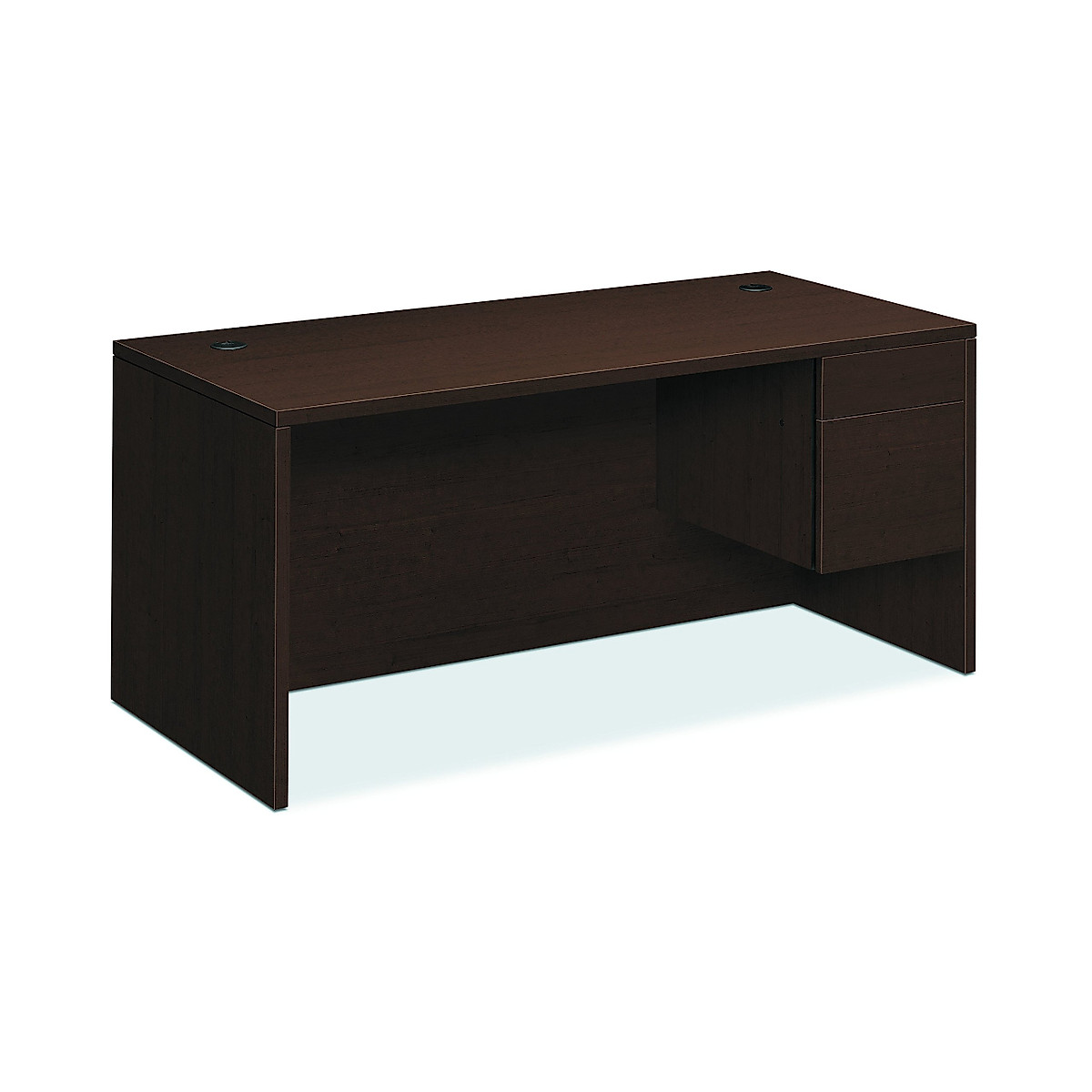 HON 66"W Right Desk, Mocha