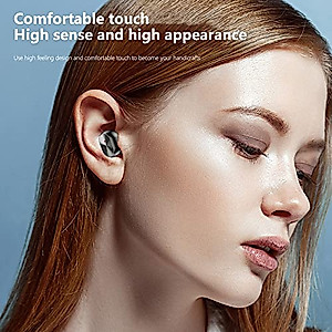 Cagogo Digital Power Display Bluetooth Headset Mini Private Mode True Wireless 5.2 Binaural in-Ear Sports Waterproof Noise Cancellation