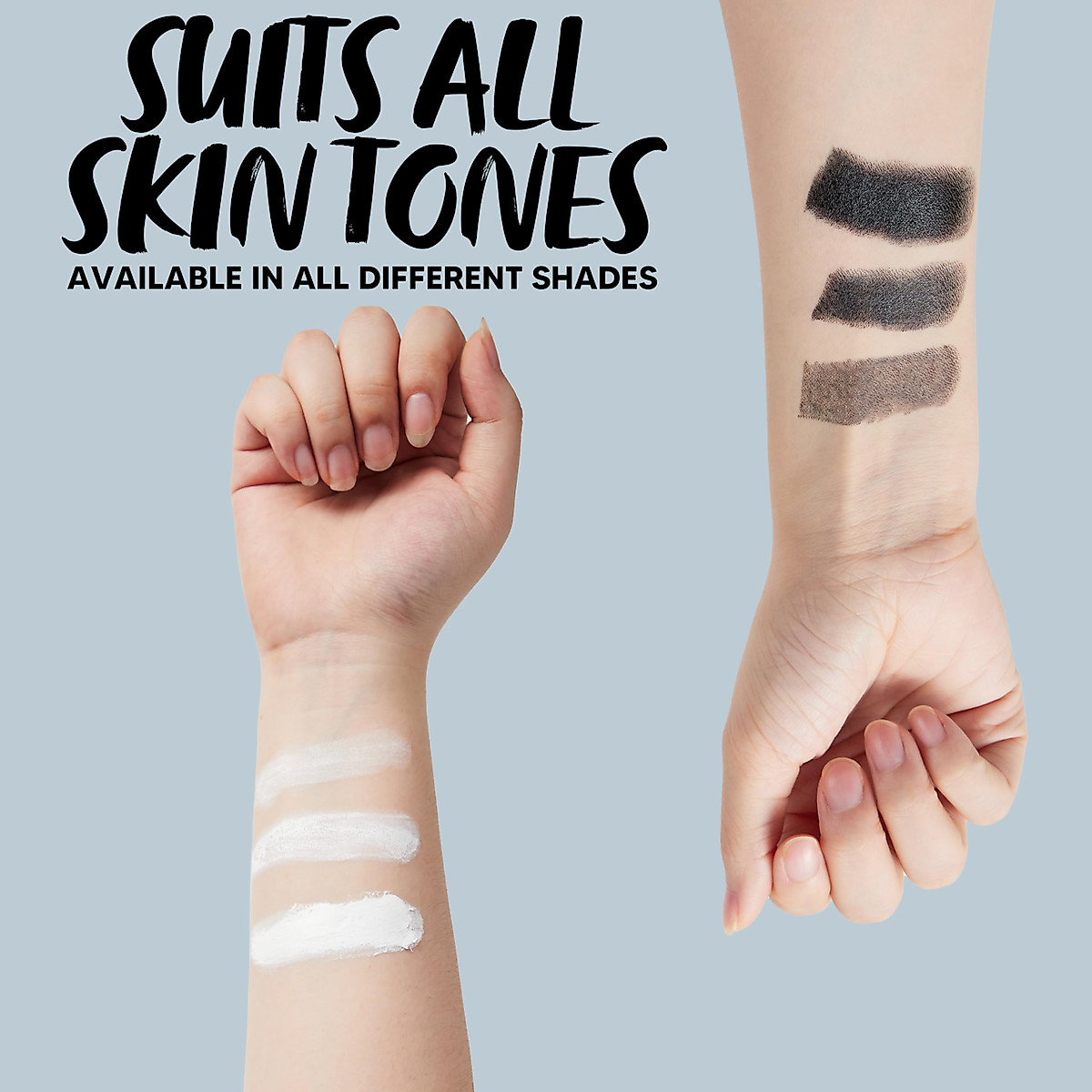 Spooktacular Creations Halloween Black and White Oil Face Body Paint Set 4 OZ with Brushes, Halloween Party Cosplay Clown Sfx Makeup for Adult and Kids