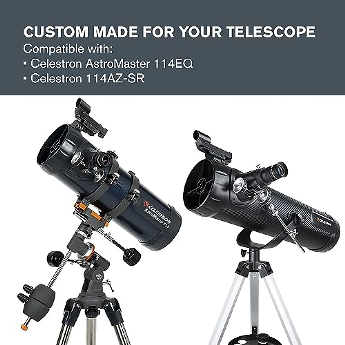 Celestron – EclipSmart Safe Solar Eclipse Telescope Filter – Meets ISO 12312-2:2015(E) Standards – Works on AstroMaster 114EQ & Celestron 114AZ-SR Telescope – View Eclipses & Sunspots – Safe, Snug Fit