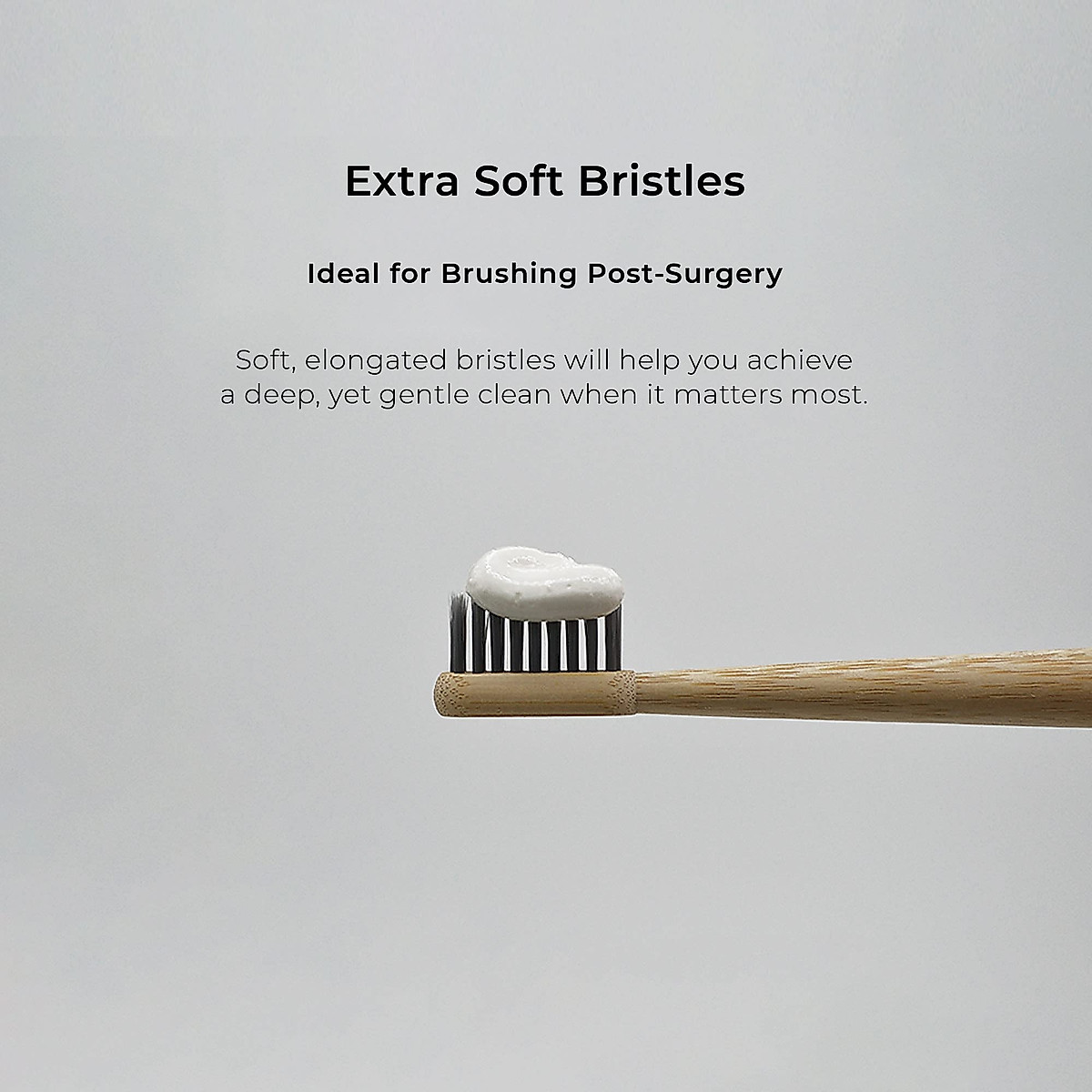 PerioSciences Biodegradable Bamboo Toothbrush, Soft Charcoal Bristles