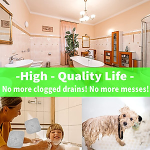 Shower Drain Hair Catcher with Suction Cups Easy to Install and Clean Suitable for Bathroom Bathtub and Kitchen 3 Pack Flat Shower Drain Hair Trap TPR Silicone No More Clogging