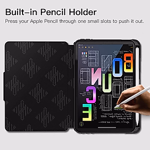 ZtotopCases for New iPad Mini 7 (A17 Pro) 2024 Case 8.3 Inch, Full Body Protective Cover with Pencil Holder and Auto Wake & Sleep Function for iPad Mini 7th/6th Generation, Black