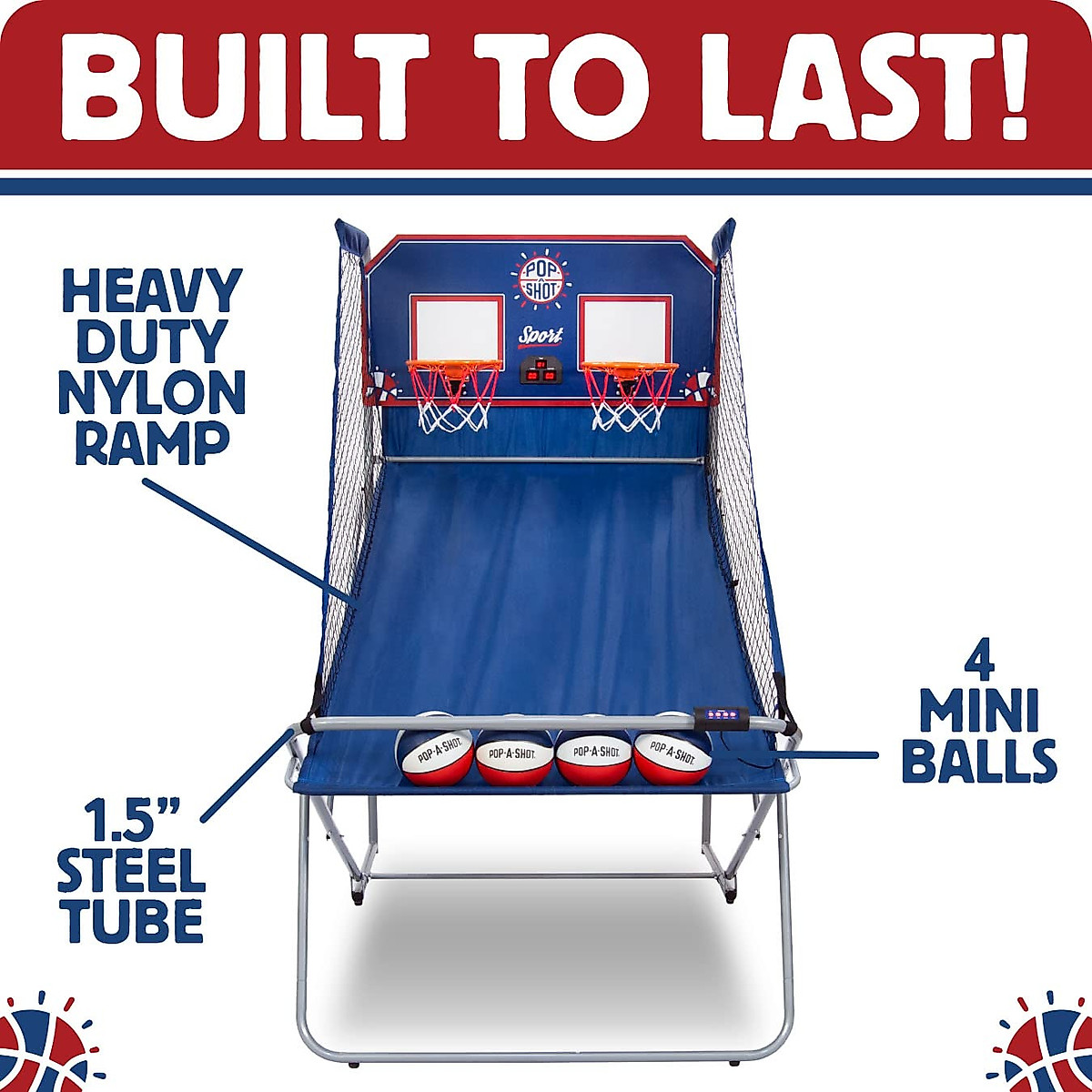 Pop-A-Shot Official Dual Shot Sport Arcade Basketball Game (Blue)