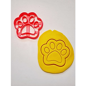 T3D Cookie Cutters Paw Print Cookie Cutter, Suitable for Cakes Biscuit and Fondant Cookie Mold for Homemade Treats, 3.43inch x 3.16inch x 0.55inch