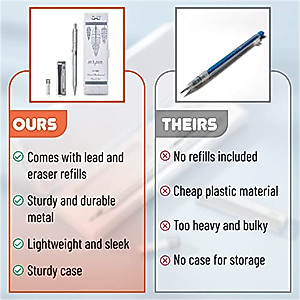 Mr. Pen- Mechanical Pencil, Metal, 0.7mm, Drafting Pencil, Metal Mechanical Pencils, 0.7 Mechanical Pencils, Metal Pencil, Drawing Pencil, Mechanical Pencil Pack
