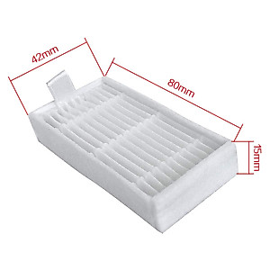 10PCS Sweeper Filter,White Sweeper Accessories Cartridge Filter for iLife Robot Vacuum Machine V3 V3S V3S Pro V5 V5S V5S Pro