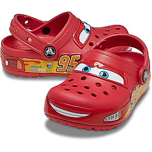 Crocs Crocband Cars Lightning McQueen Clogs, Light Up Shoes, Red, 11 US Unisex Little Kid