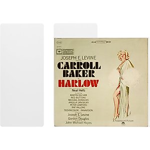 (30) 12" Record Divider Cards - FULL CUT NARROW- White, Heavy Duty 40mil - 6" x 14 1/4" - #12NS14NWH40