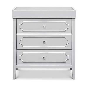 DaVinci Chloe Regency 3-Drawer Dresser In Fog Grey