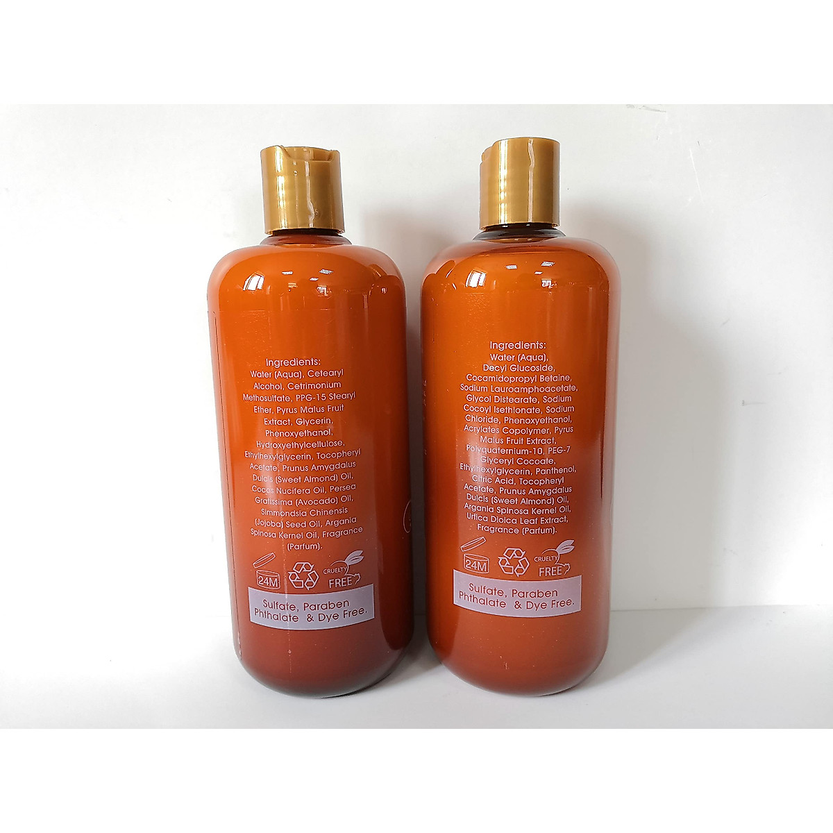 Apple Cider Vinegar Shampoo and Conditioner Set. Sulfate Free Shampoo Conditioner Set for Damaged, Oily Hair. Shampoo & Conditioner Combo Pack to Reduce Dandruff, Frizz, Split Ends,…