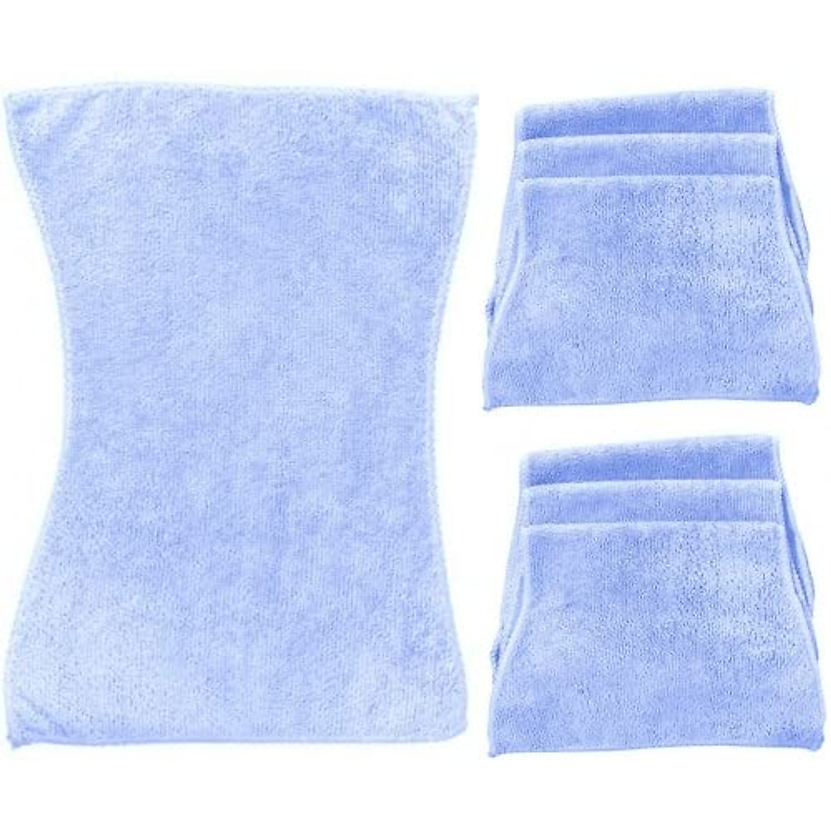 Synonymous compatible reusable Swiffer pads for use with Swiffer Sweeper and Swiffer Bissell Steamboost - replacement for wet Swiffer pads and Swiffer dry pads (6 pack compatible Swiffer mop pads)