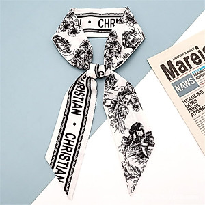 QTMY 3 Pack Purse Scarf for Bags Silk Head Scarf for Hair Handbag Women Scarfs Band Hair Neck Scarves Fashion Gifts,97