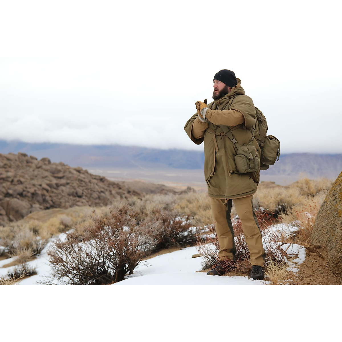 Helikon-Tex Swagman Roll Military Poncho - Multi-purpose Rain Poncho, Woobie Blanket & Jacket in Adaptive Green