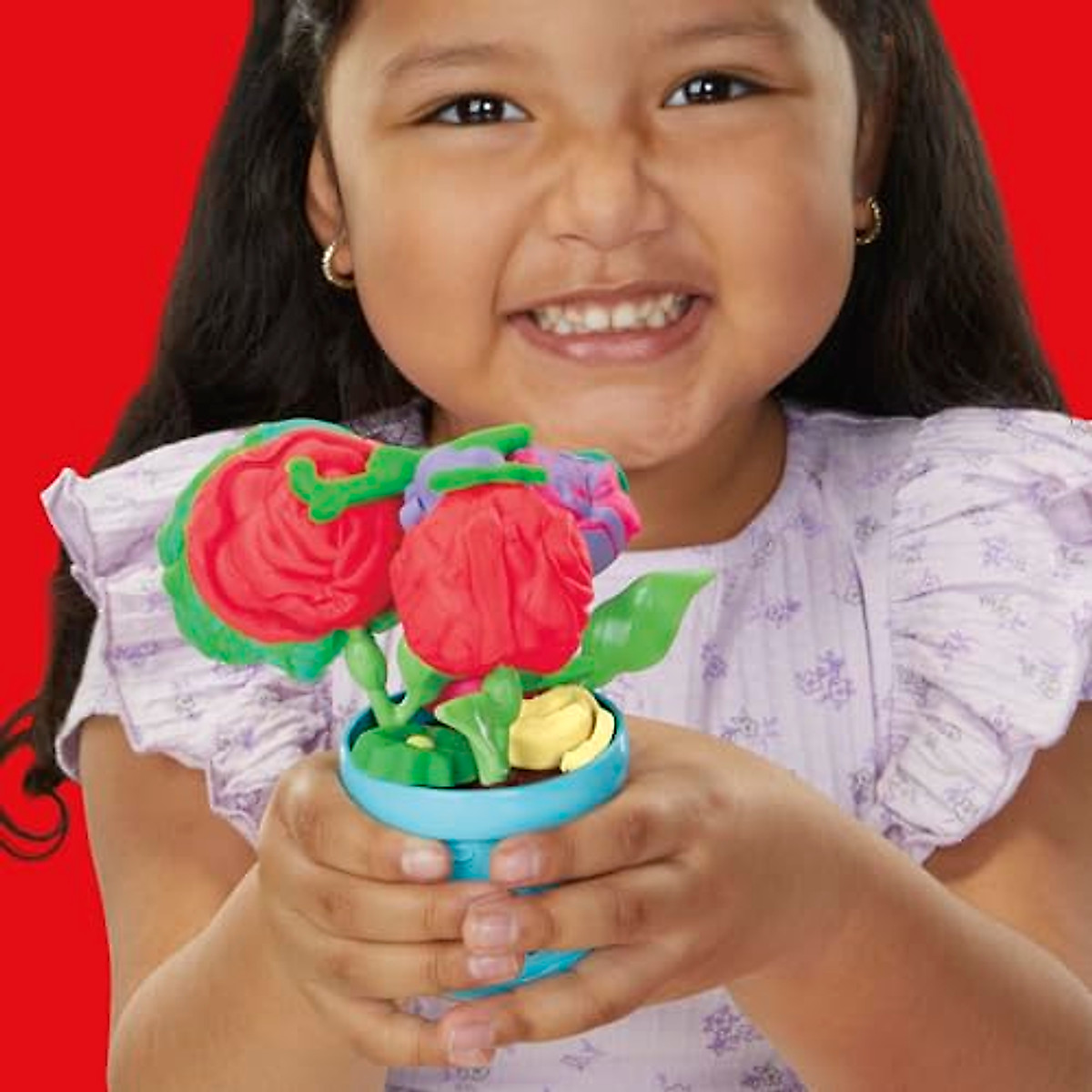 Play-Doh Blooming Flower Garden Toy Playset, Nature Pretend Play, Kids Arts & Crafts Ages 3+
