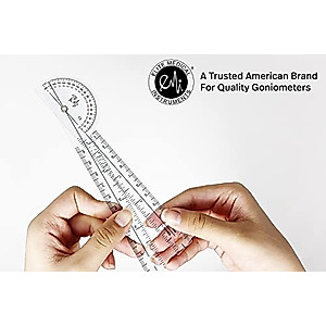 Scrubsmart Economy, Lightweight Plastic 6-3/4" Pocket Goniometer 180 Degrees EGM-425