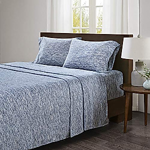 Urban Habitat Space Dyed Sheet Set, Blue, Queen