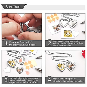 GOKING Dog Paw Locket Necklace That Holds Pictures Love Heart Photo Lockets Pendant for Women