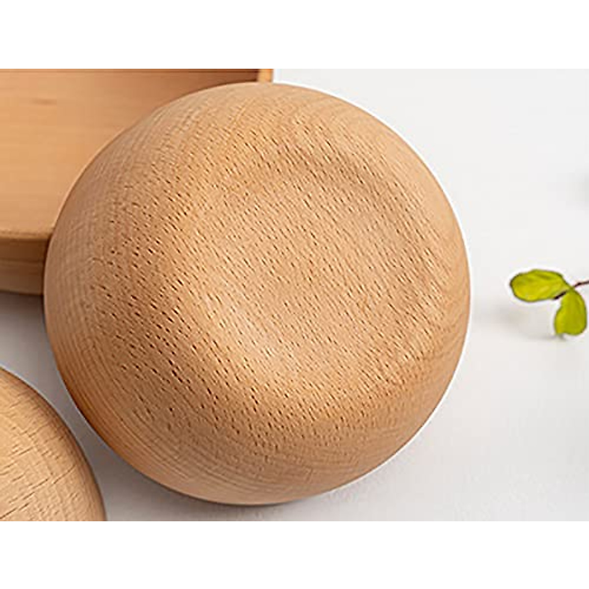 Ebrima Beech Round Bowl Wooden Salad Bowl Household Solid Wood Fruit Bowl (large)