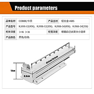 SYTH Extendable Closet Pull Out Rod，Heavy Duty Retractable Pull Out Clothes Hanger Rail Closet Valet Rod Rail Sliding Wardrobe Closet Organizer Rod,Extendable Closet Rod,5 Pcs Pants Rack