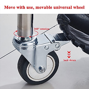 Mop Storage Racks Cleaning Tool Tower Mop Holder Umbrella Stand,Broom and Mop Holder Put Wet Mops Movable Commercial Mop Rack,for Garden Garage Schools, Hospitals, Factories, Hotels,Property Compa