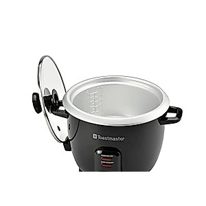 Toastmaster 10-Cup Electric Rice Cooker (5 cups uncooked), Black, TM-101RCCN