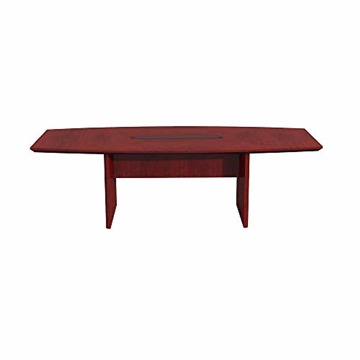 Safco Products Safco 8' Conference Table - Boat Shaped - Sierra Cherry - Corsica Series