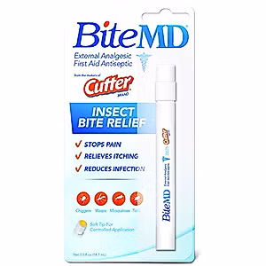 Cutter BiteMD Insect Bite Relief Stick, Analgesic And Antiseptic 0.5 Fl Oz (Pack of 1)