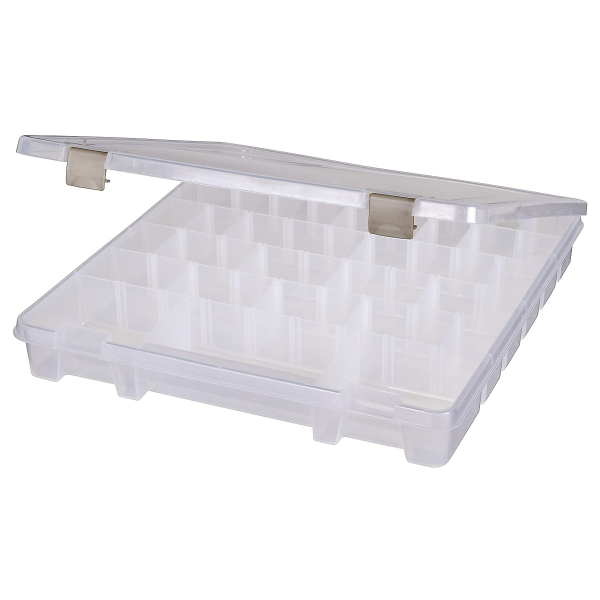 ArtBin 9101AB Super Satchel Slim with Removable Dividers, Art & Craft Organizer, [1] Plastic Storage Case, Clear