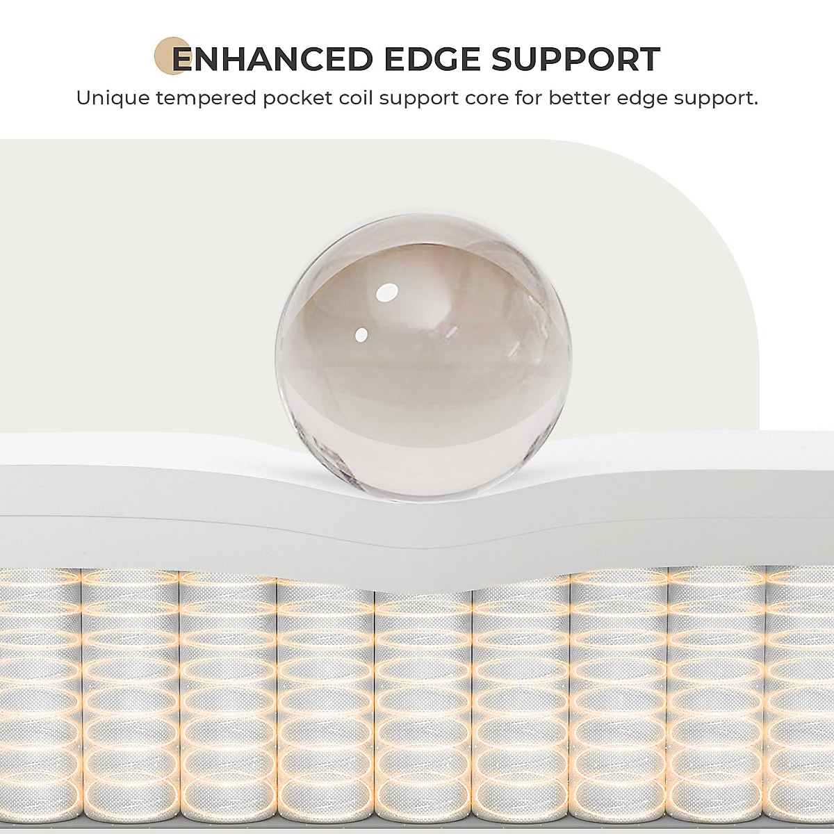 Sweetnight King Mattress - 12 Inch King Size Hybrid Mattress, King Bed Mattress with Pocketed Coils for Motion Isolation & Pressure Relief, Nimbus