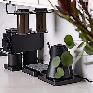 The RACK: Under Cabinet Rack Compatible with AeroPress Coffee Maker. Fits All Models Including AeroPress Go. (Black)