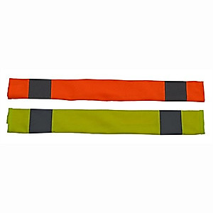 Petra Roc SBC-O Reflective Seat Belt Cover, High-Vis Orange 2.5" x 18", One Size, Orange Solid