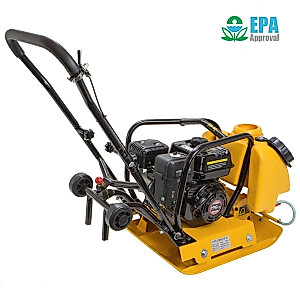 Stark USA Stark 6.5HP Water Tank Gasoline Vibratory Compactor + Gas Tamper Jumping Jack Landscapes Asphalt Construction Equipment COMBO EPA CARB