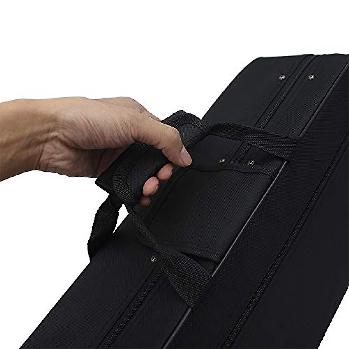 Trumpet Lightweight Case,Oxford Cloth Trumpet Box with Straps Black