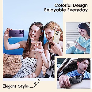 Alphex Official Color Match for iPhone 14 Pro Max Case, Anti-Fingerprints, 10FT Military Grade Protective, Soft Glossy Matte Slim Women Men Phone Cover 6.7 inch, Gold