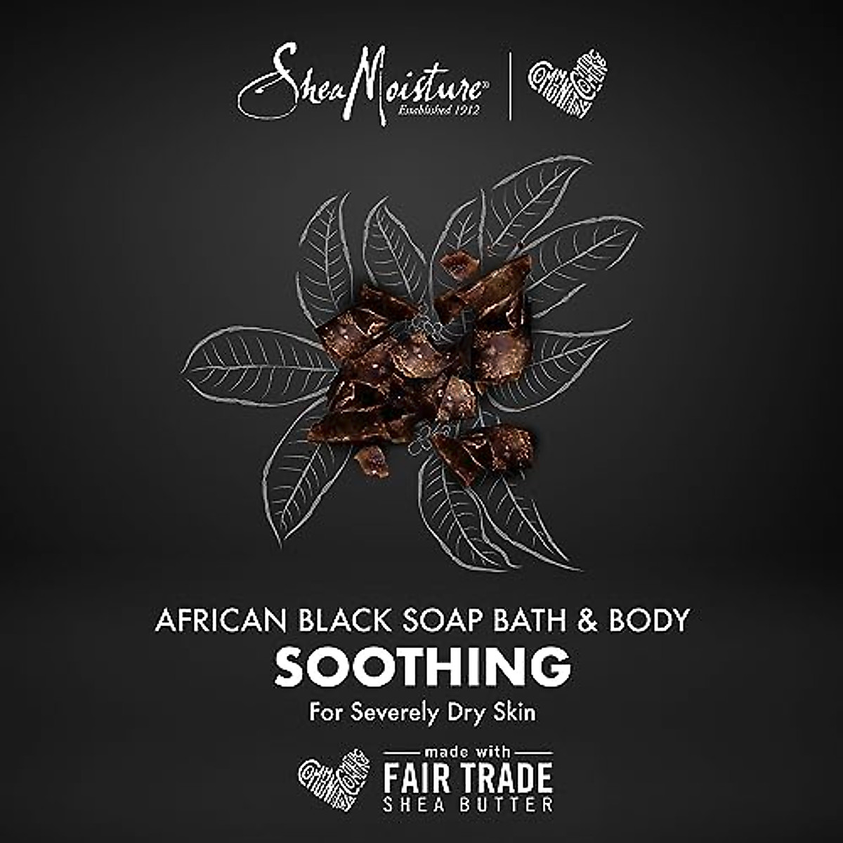 SheaMoisture Bar Soap African Black Soap for Troubled Skin Cleanser with Shea Butter 8 oz