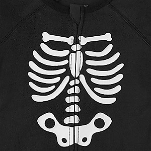 The Children's Place Kids' Baby/Toddler One Piece Family Matching, Halloween Pajama Sets, Cotton, Skeleton, 4T
