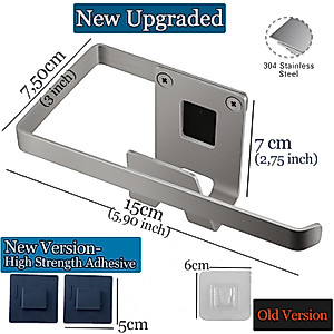 GAVIA Sink Caddy Sponge Holder, Sponge Holder for Kitchen Sink, Kitchen Sink Sponge Holder+Dish Cloth Hanger, Adhesive Kitchen Sink Caddy, 304 Stainless Steel Rustproof,No Drilling