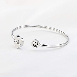 WUSUANED Heart Beat Dentist Necklace Bracelet Dental Hygienist Jewelry Gift For Dental Assistant Dental Hygienist (dentist bracelet)